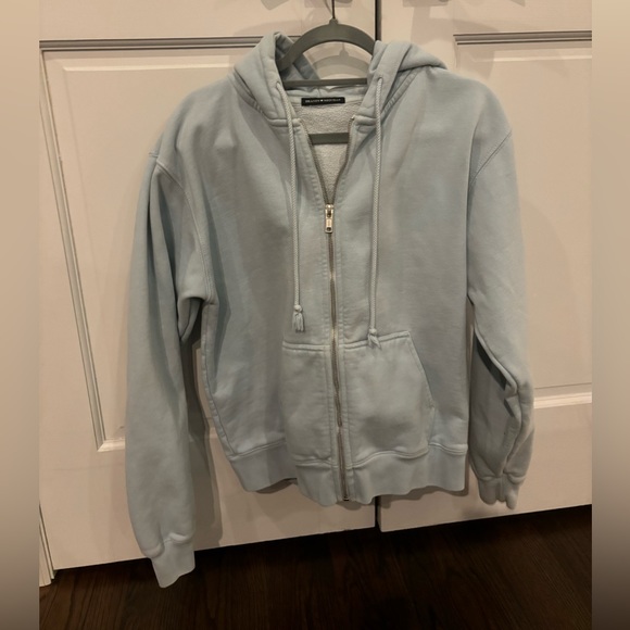 Brandy Melville | Tops | Blue Brandy Zip Up | Poshmark